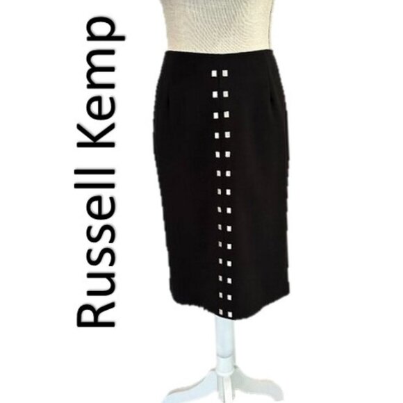 Russell Kemp | Skirts | Russell Kemp Embroidered Pencil Skirt | Poshmark